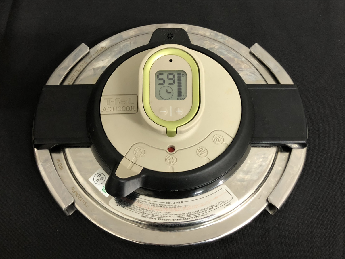 代購代標第一品牌－樂淘letao－★T-fal/ティファール 6L 圧力鍋 アクティクック シンプリー P4330775★お知らせタイマー/IH対応/低圧/自動空気排出システム/通電確認済★