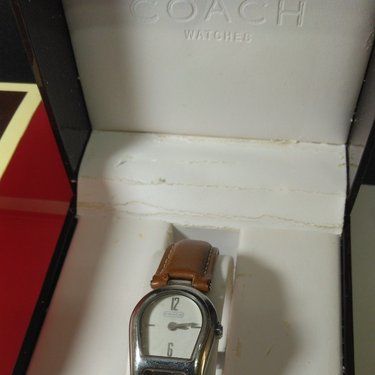 電池交換済み】COACH コーチ 馬蹄モチーフ レディース腕時計 電池交換済み】COACH コーチ 馬蹄モチーフ レディース腕時計