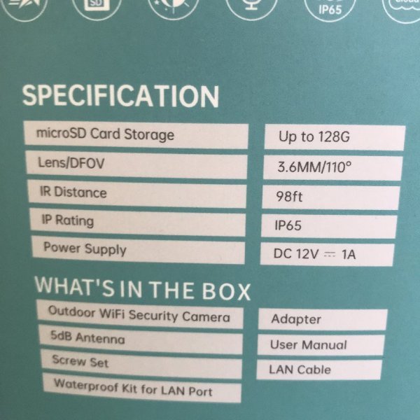 Yahoo!オークション - 美品 HeimVision 屋外WiFi防犯カメラ HM311 IP6...