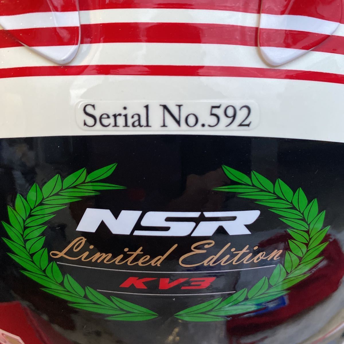 代購代標第一品牌－樂淘letao－希少 Arai NSR250R KV3 限定ヘルメット シリアルナンバー592 RX-7X NSR250R 59.60cm Lサイズ アライ HONDA ホンダ 本田