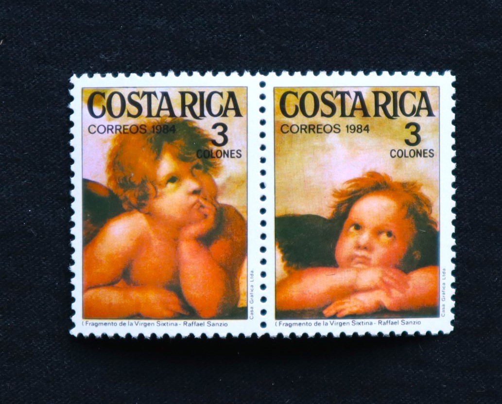 Yahoo!オークション - A87 コスタリカ 1984 美術切手 絵画 システィー...
