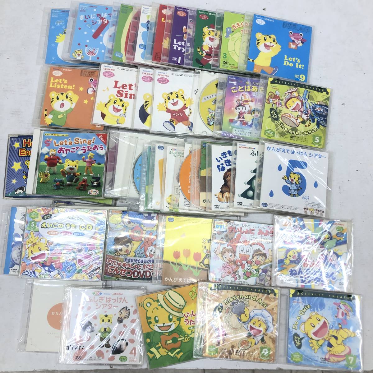代購代標第一品牌－樂淘letao－【45点セット】こどもちゃれんじ チャレンジ1ねんせい等 DVD まとめ/まいにちはっけんシアター/Let's Sing/どうぶつずかん等