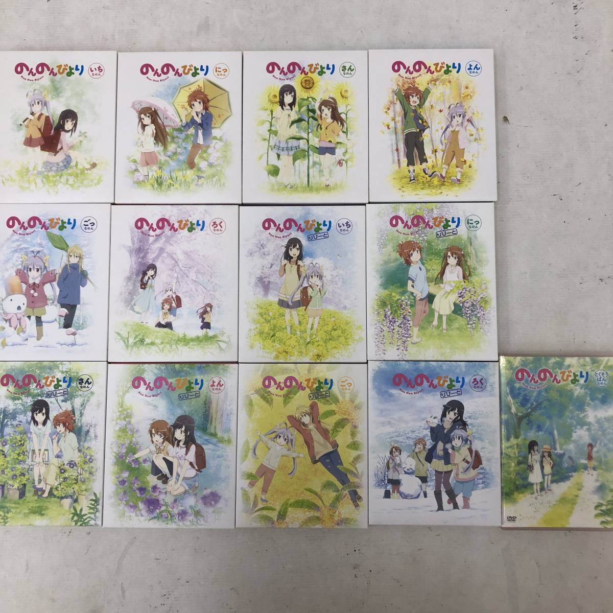 代購代標第一品牌－樂淘letao－【13点セット】Blu-ray のんのんびより 1～6巻 + りぴーと 1～6巻/DVD とくそうばんなのん まとめ