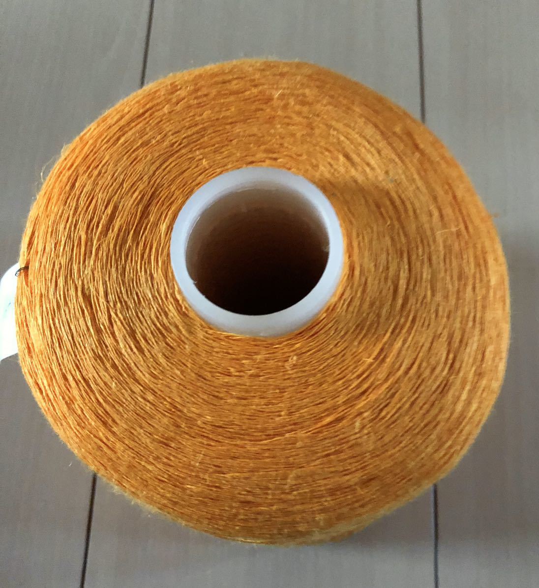 代購代標第一品牌－樂淘letao－貴重!高級糸 番手27/1 混率リネン100%【7856 ビタミンイエローオレンジ】 約0.8kg