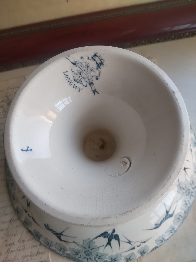 Yahoo!オークション - フランス アンティーク 陶器 装飾付き LONGWY ...