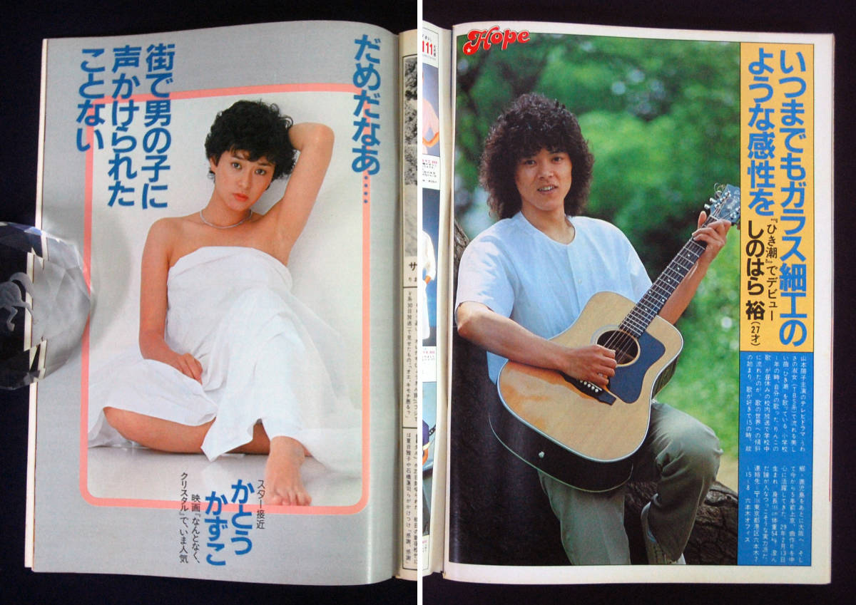 週刊明星 1981年6月11日号 アリス 解散 桑田佳祐 所ジョージ パンタ 蜷川幸雄 沢田亜矢子 御木裕 かとうかずこ 田中好子 しのはら裕