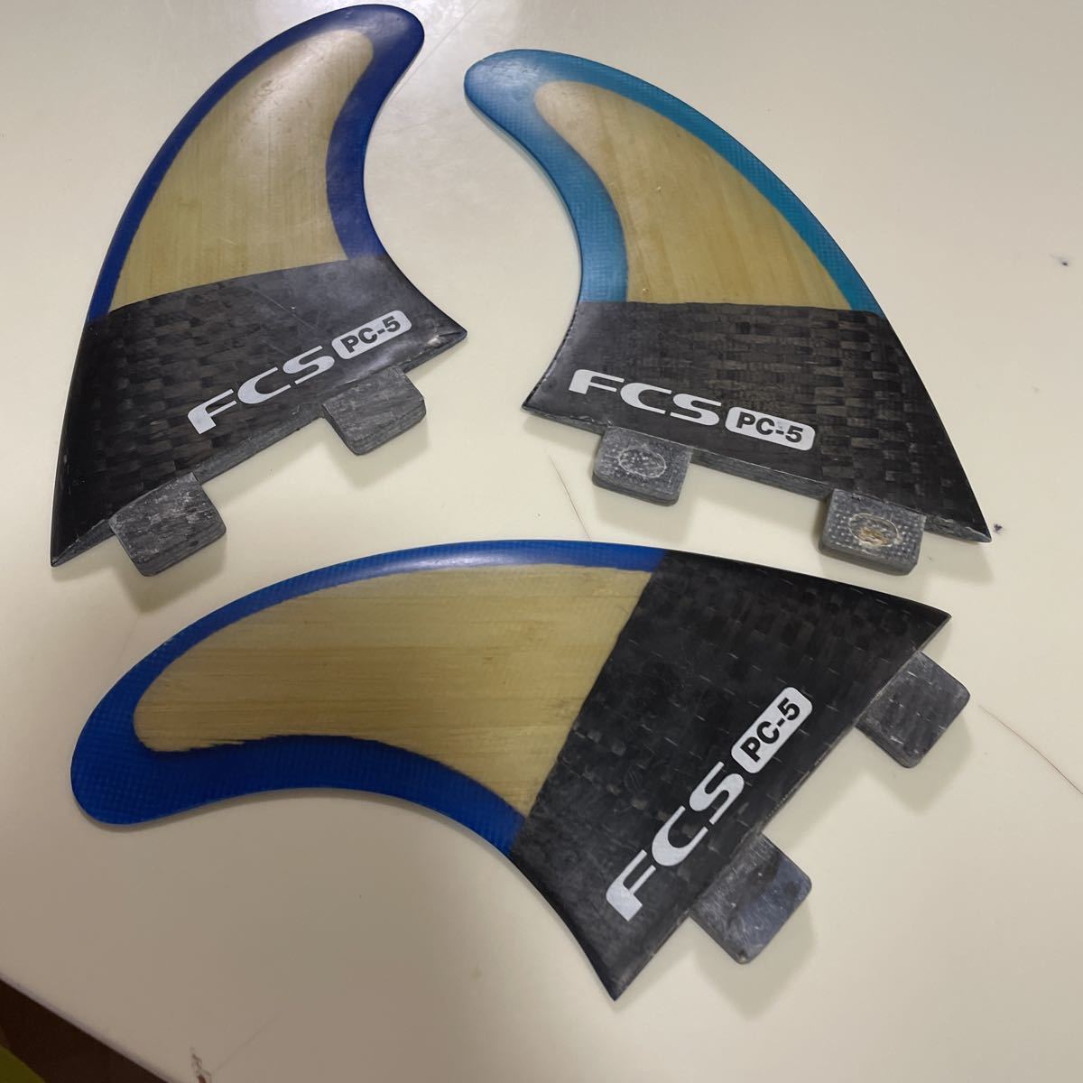 Yahoo!オークション - サーフボードフィン FCS PC－5 BANBOO＆カーボン...