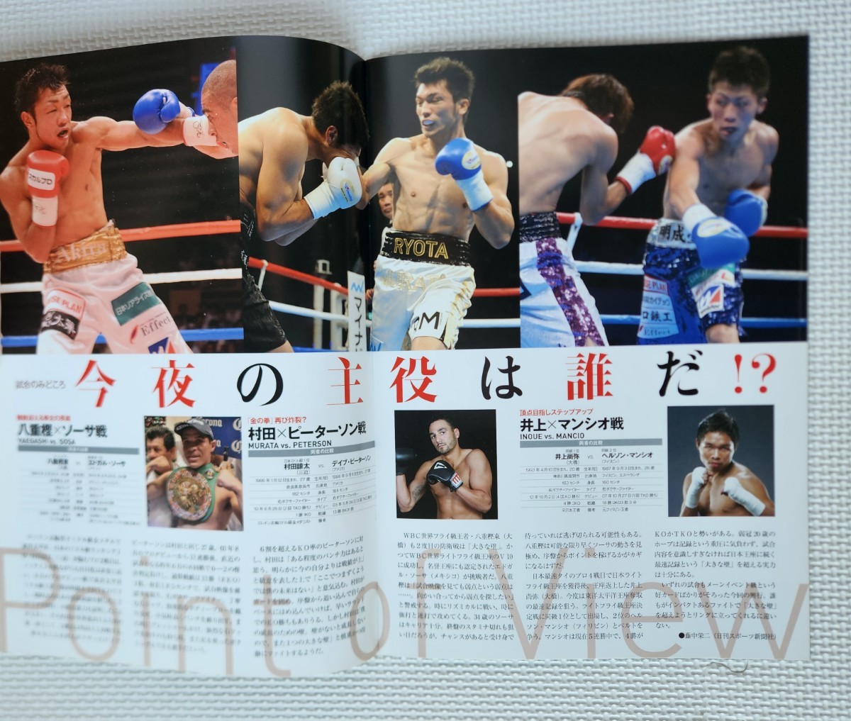 日本代購代標第一品牌【樂淘letao】－☆ ボクシング パンフレット / WBCフライ級世界戦2013.12.6 八重樫東 vs ソーサ / 井上尚弥 vs マンシオ / 村田諒太 岩佐亮佑 井上拓真