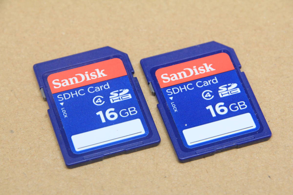 Yahoo!オークション - 16GB SD HC カード SanDisk 2枚セット