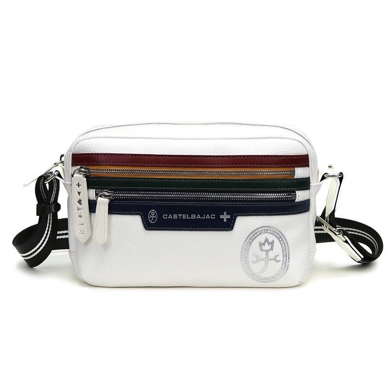 Yahoo!オークション - YY461 カステルバジャック 新品 白 A5 レザーシ...