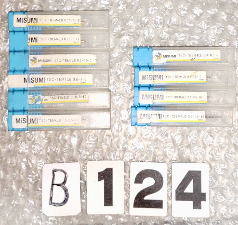 Yahoo!オークション - ミスミ エンドミル まとめ売り NO B124