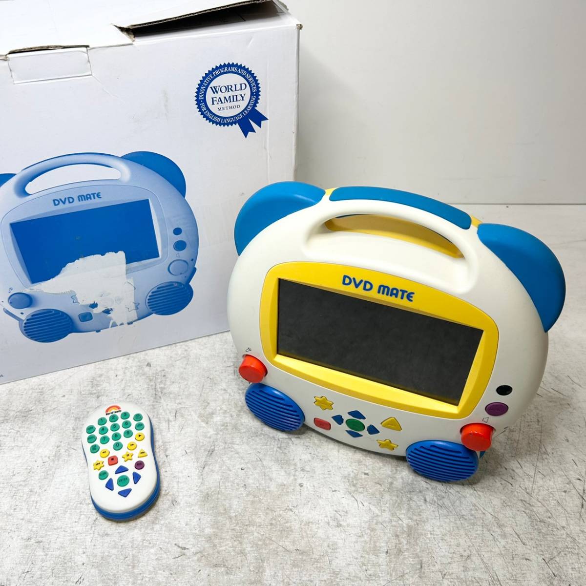 代購代標第一品牌－樂淘letao－SG77 DWE ワールドファミリ― ディズニー 英語 システム DVD MATE DVDプレーヤー 箱付 ジャンク