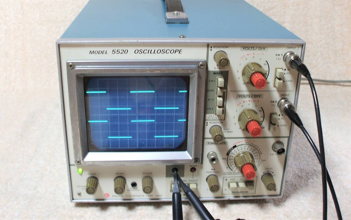 Yahoo!オークション - オシロスコープ KIKUSUI MODEL 5520 20MHz 2Ch...
