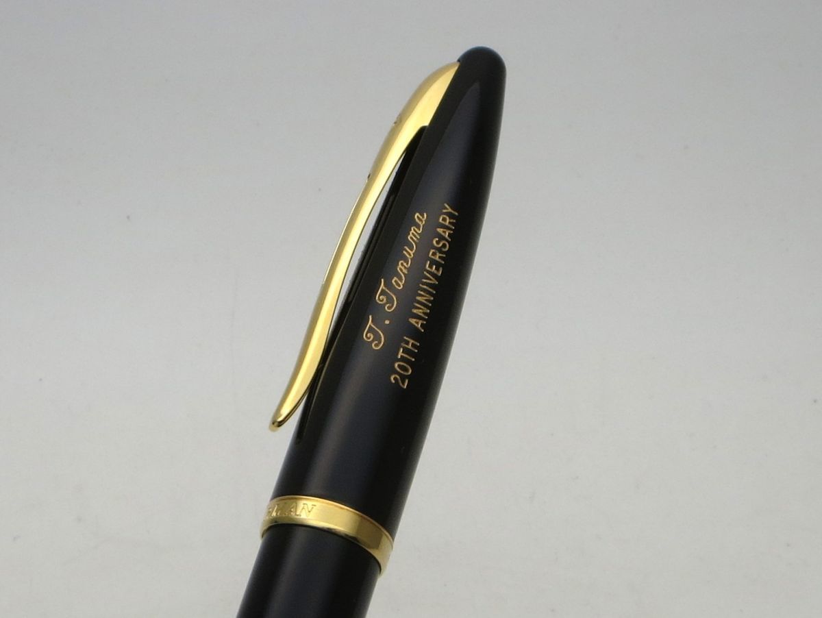 日本代購代標第一品牌【樂淘letao】－1000円スタート 万年筆 WATERMAN ウォーターマン カレン ペン先18K 750 F刻印 ブラック×ゴールド 記念刻印有 文房具 筆記用具 ...
