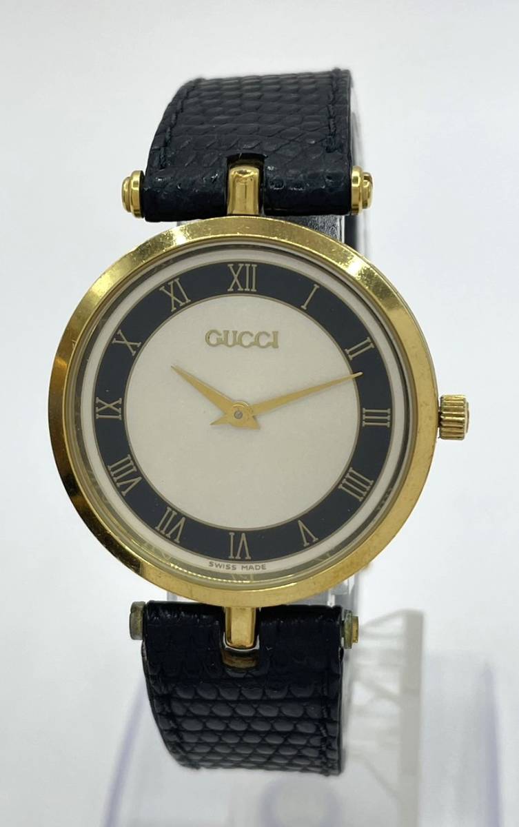 Yahoo!オークション - GUCCI シェリーライン 腕時計 クォーツ 稼働 レ...