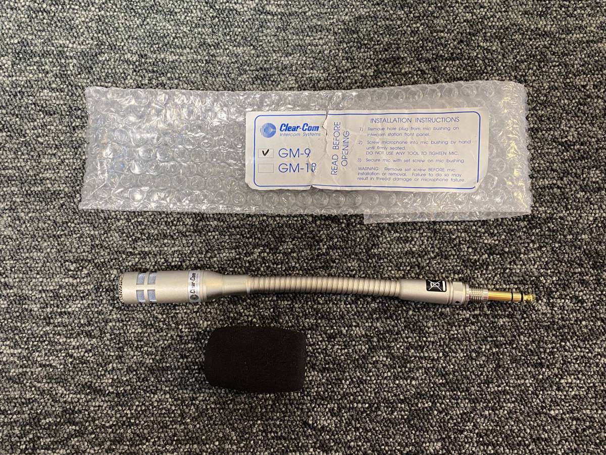 Yahoo!オークション - CLEAR-COM クリアーカム GM9 グースネックマイク...