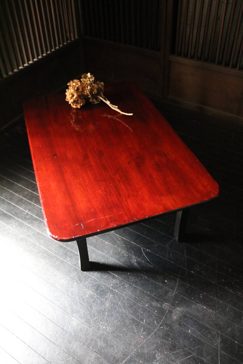 Yahoo!オークション - A177.アンティーク 昭和レトロ 茶と黒のコントラ...