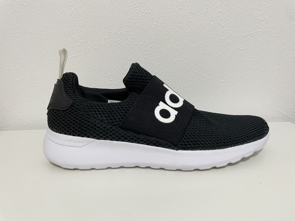 代購代標第一品牌－樂淘letao－T adidas アディダス スニーカー 23.5㎝ 黒×白 レディース 軽量 スリッポン RITE ADIRACER ADAPT 4.0 K 靴 シューズ ...