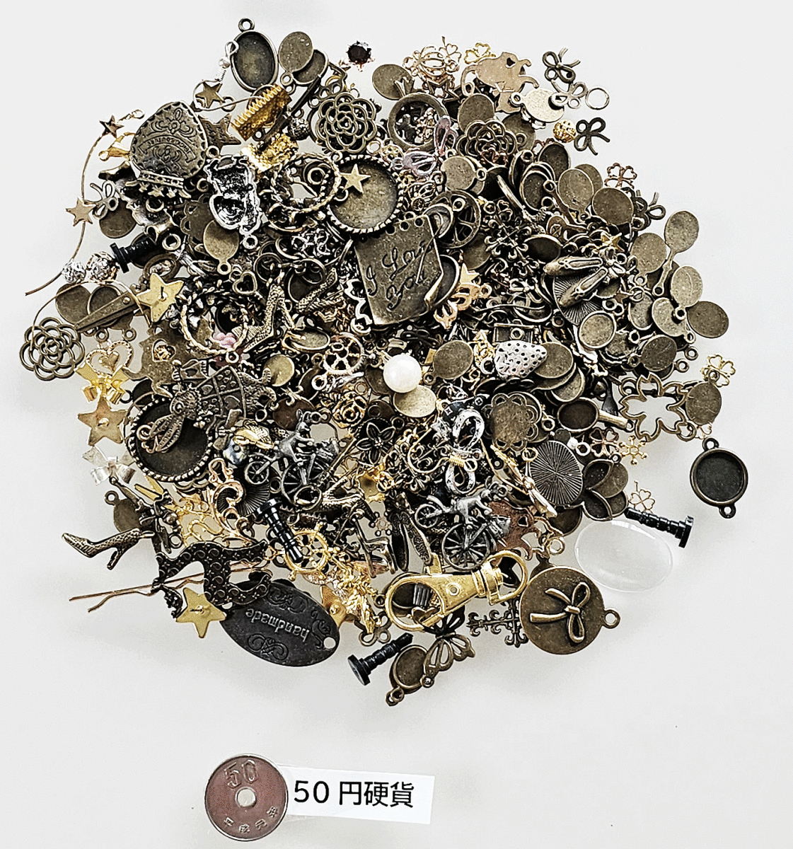 Yahoo!オークション - 10円スタート 大量 チャーム ミックス 275g k