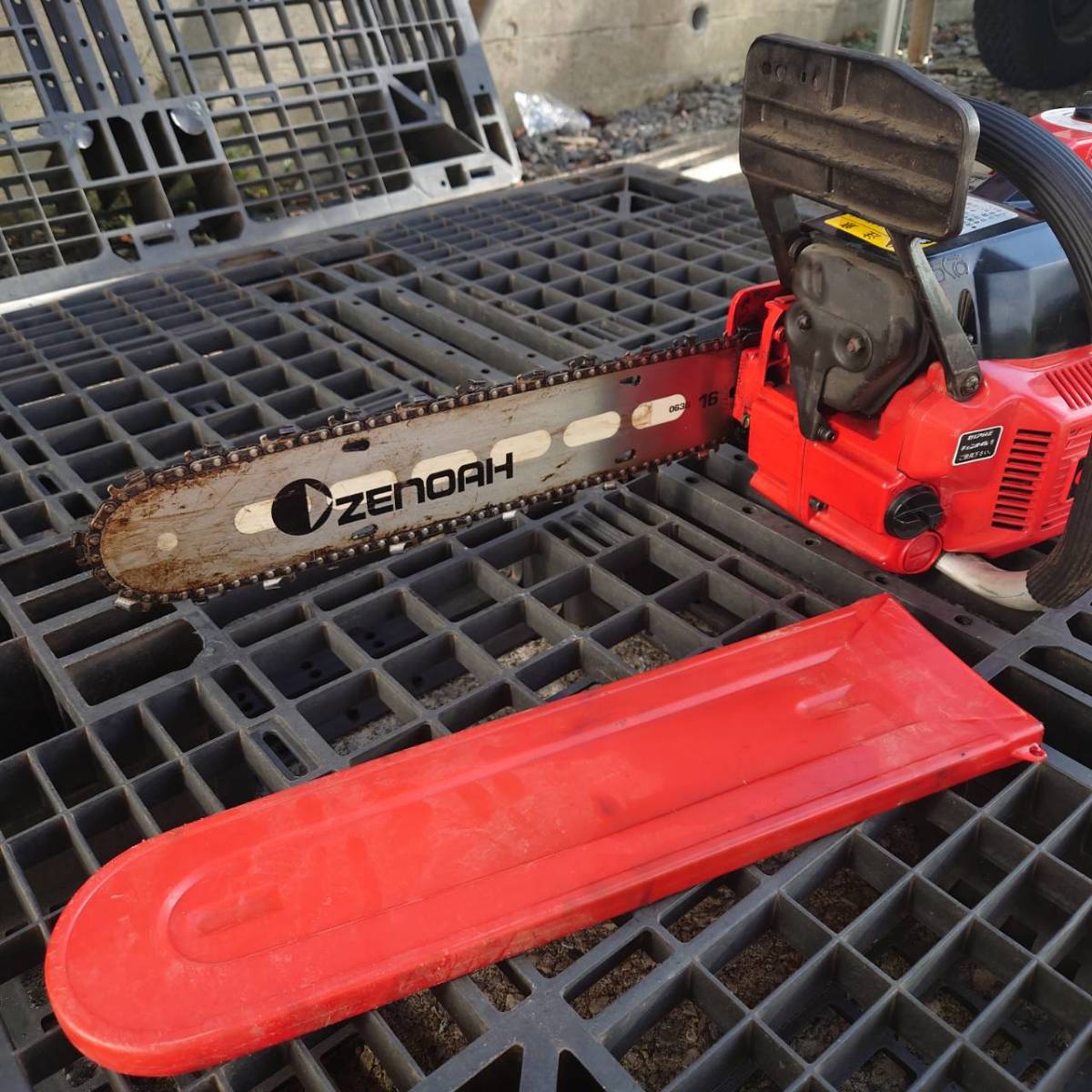 1円 み ゼノア Zenoah エンジン チェンソー 根切機 排気量 62cm 直接駆動式 Rc6200dp セミオートデコンプ チェーンソー