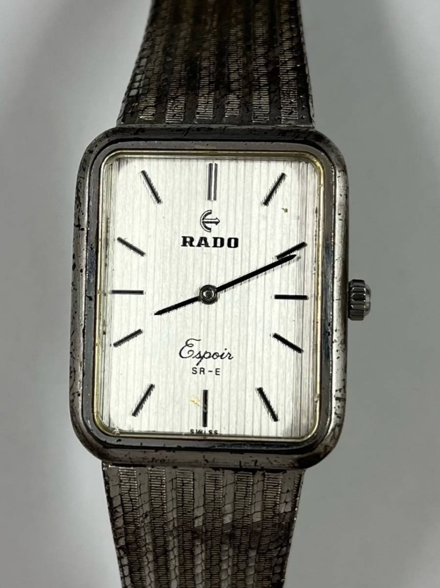 Yahoo!オークション - 31595【ESPOIR】RADO/ラドー SR-E 手巻き スクエ...