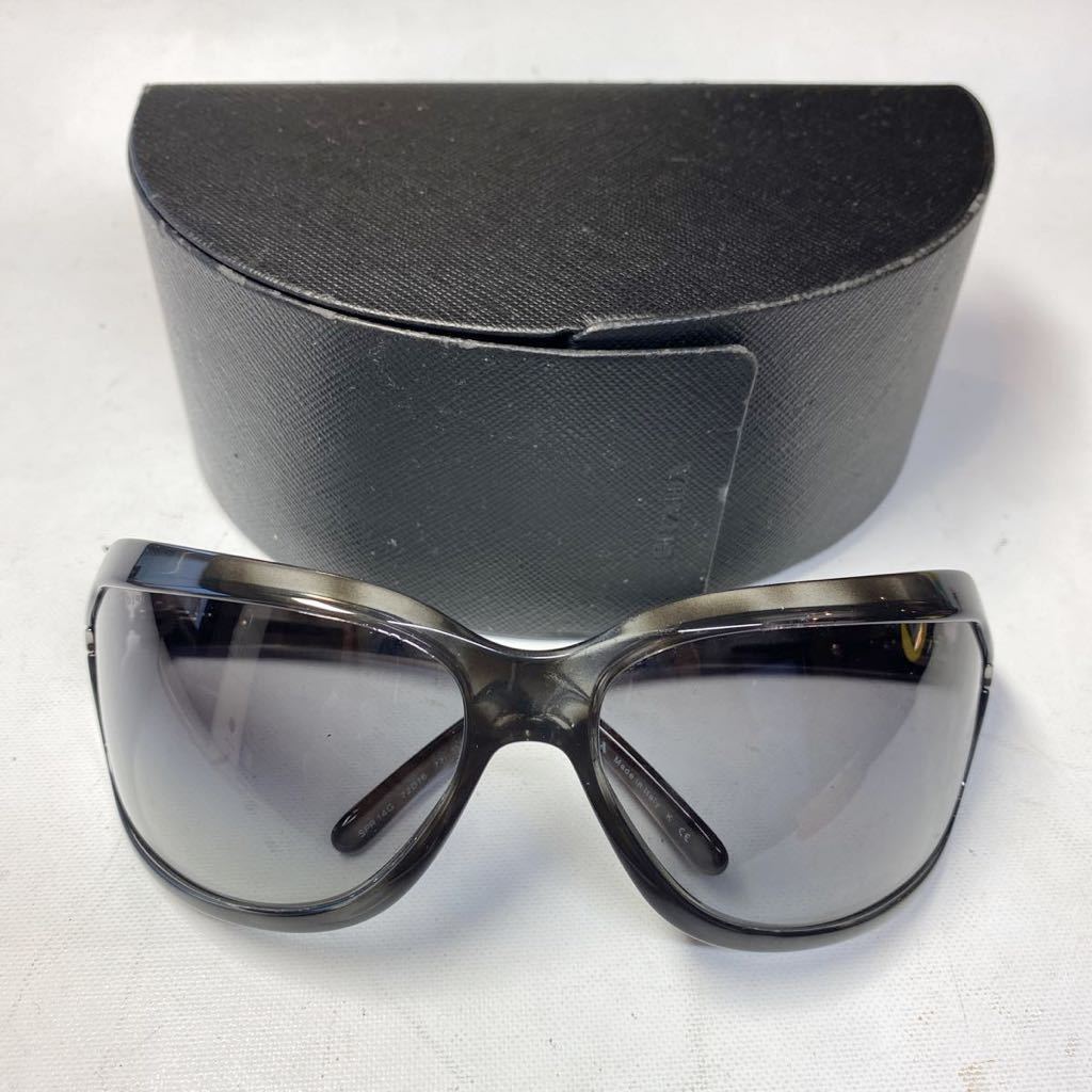 代購代標第一品牌－樂淘letao－PRADA プラダ SPR14G 72 16 77I-3M1 110 2N サングラス クリアブラック マーブルフレーム GACT ガクト p2309122