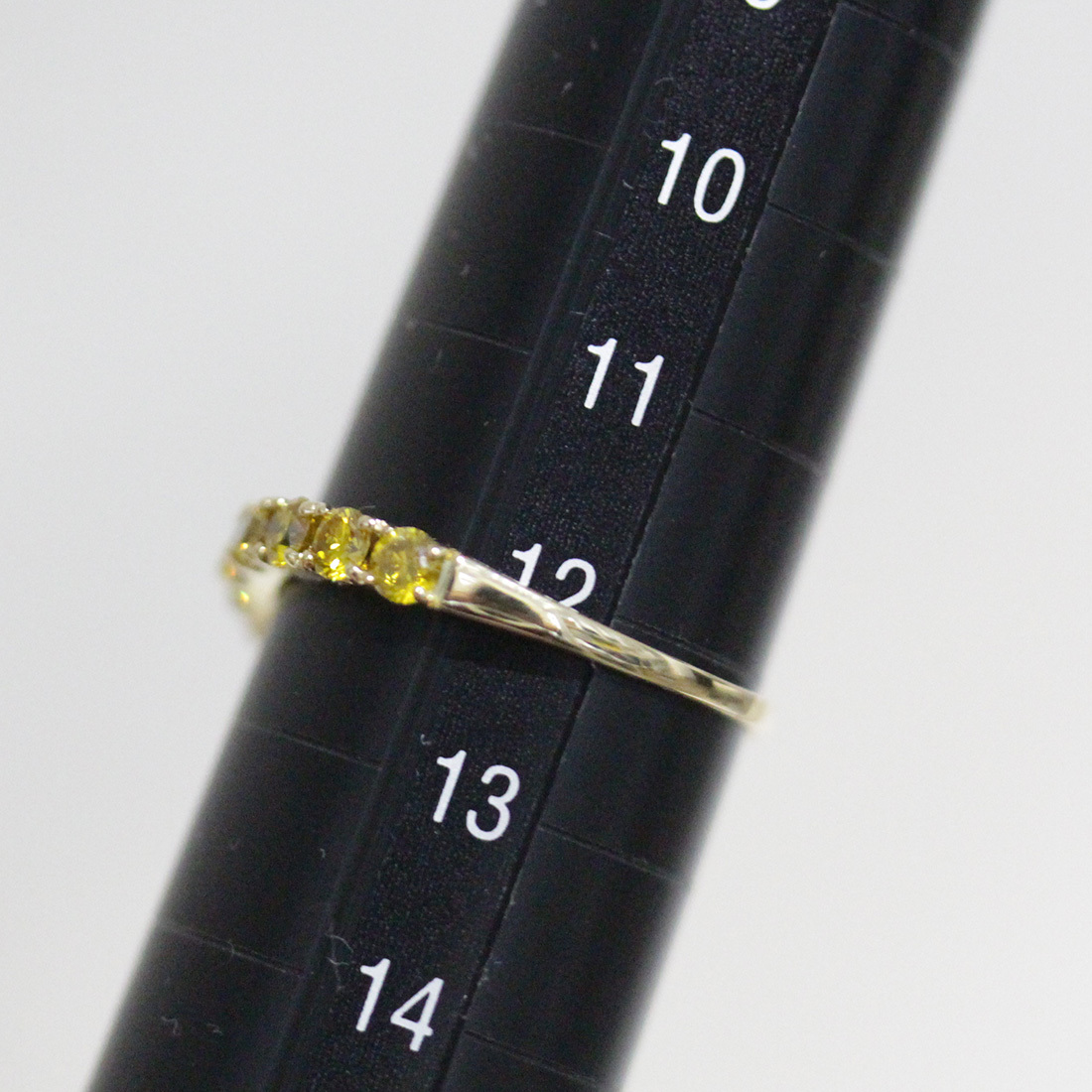 Yahoo!オークション - ダイヤ 0.85ct リング ハーフ ファンシーイエロ...