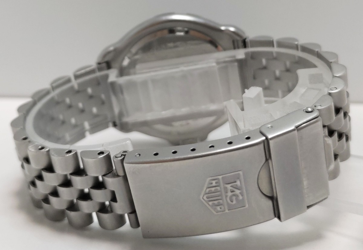 代購代標第一品牌－樂淘letao－【稼働品】ボーイズ クォーツ タグホイヤー TAGHEUER Professional 200m フォーミュラ1シリーズ 374.513 黒/赤文字盤 純正ベルト