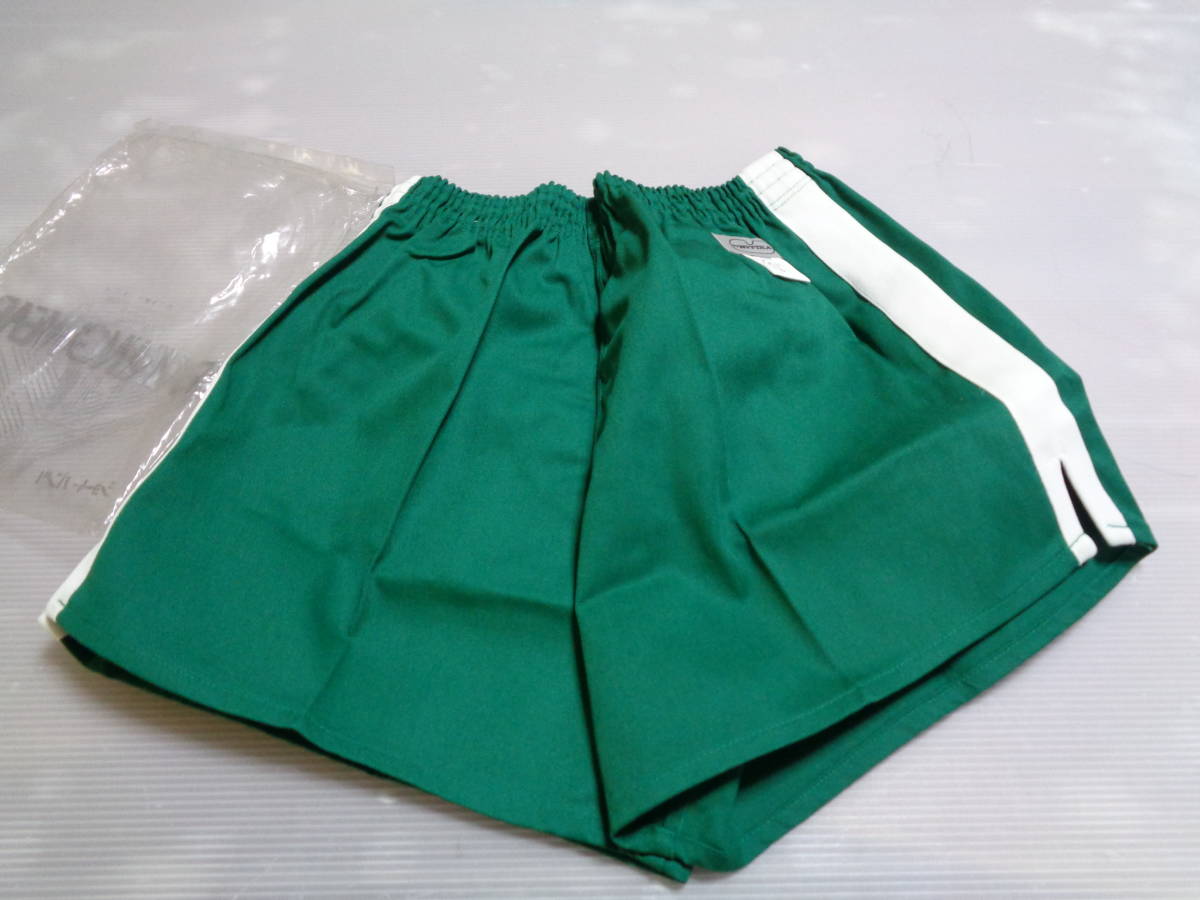 Yahoo!オークション - W84 緑×白 ユニチカ 短パン ショートパンツ 体...