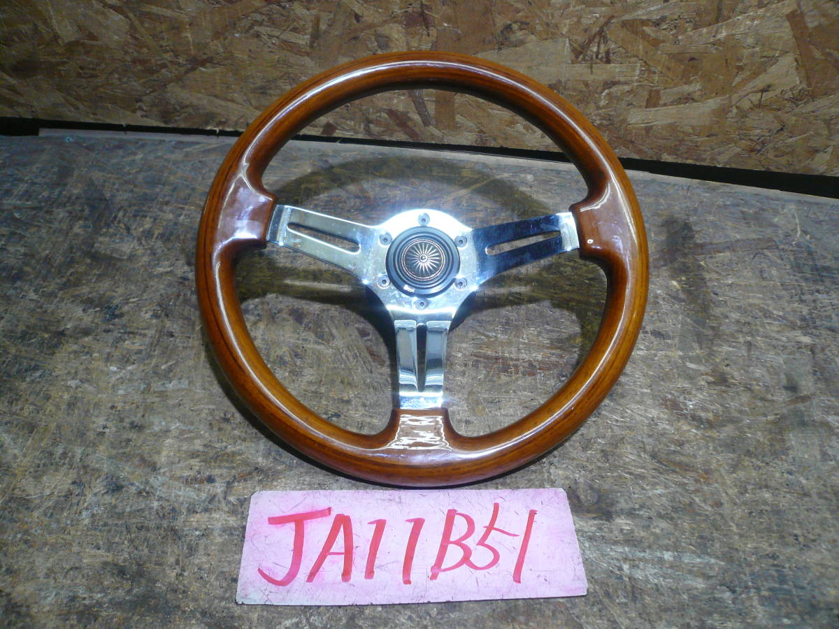 代購代標第一品牌－樂淘letao－B51 本州送料1500円 ジムニー JA11 ウッドステアリングハンドル JA11用ボス付き