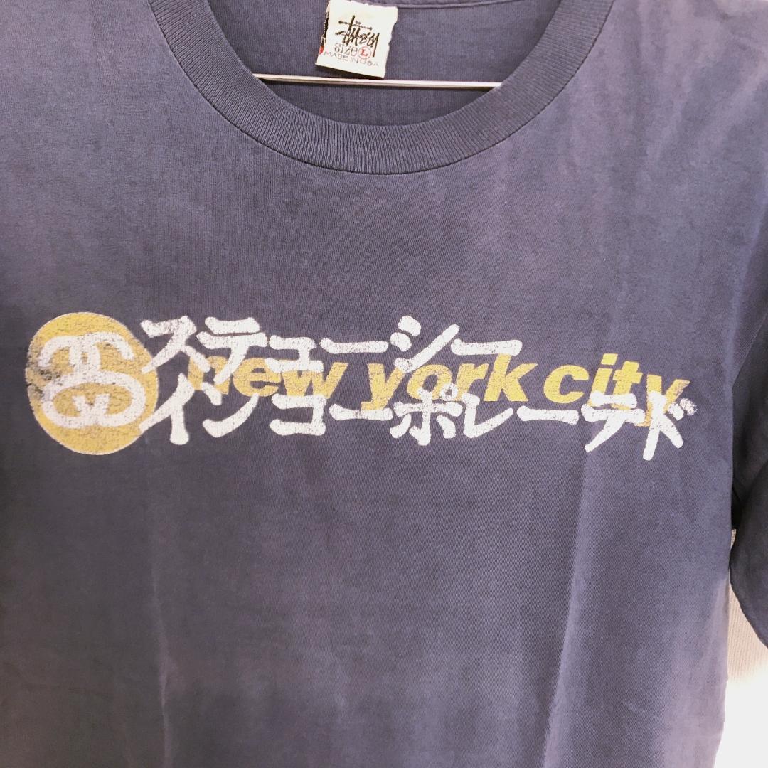 激レア」Stussy ステューシー カタカナ Tシャツ ヴィンテージ L 激レア」Stussy ステューシー カタカナ Tシャツ ヴィンテージ L