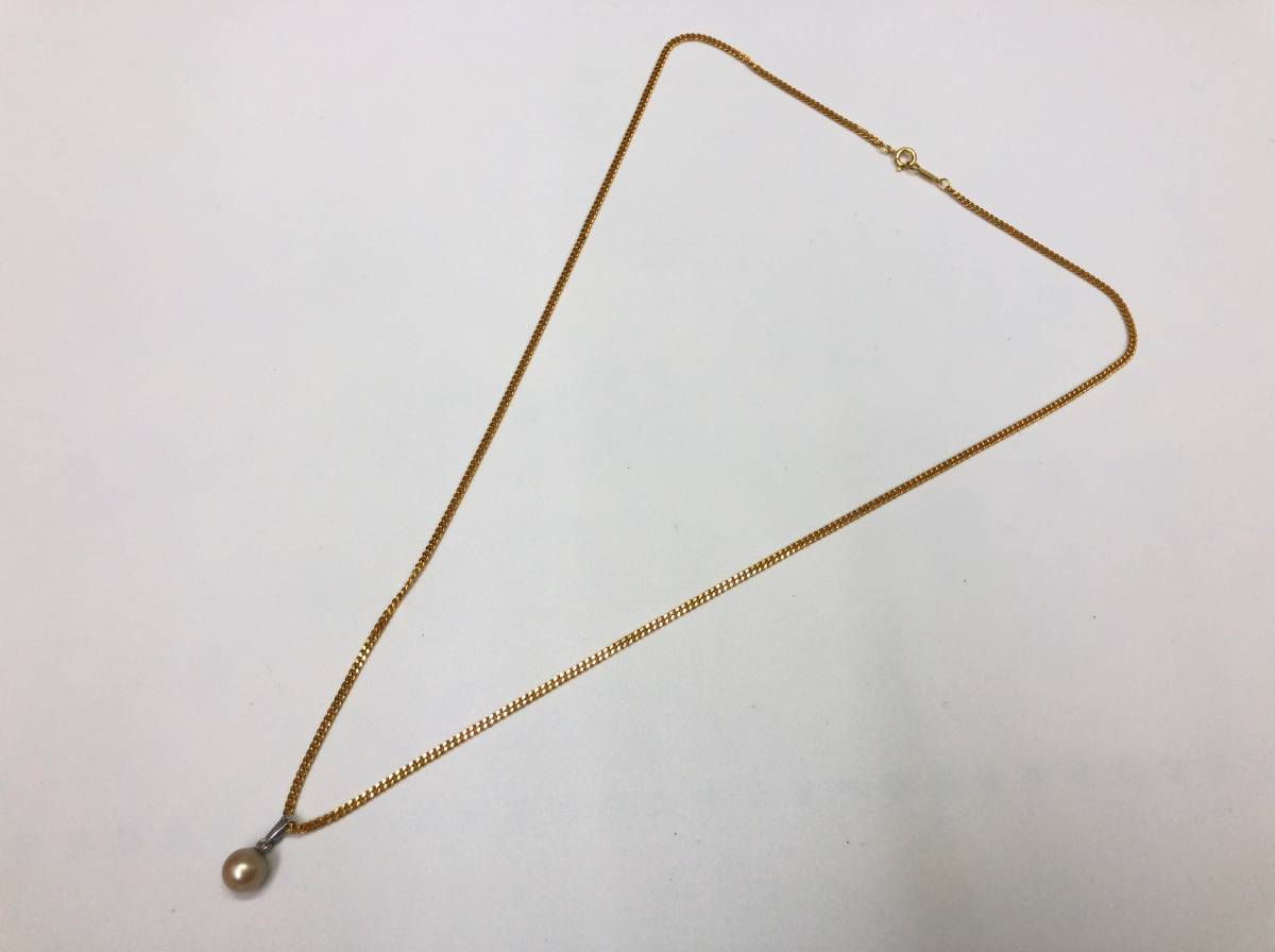 Yahoo!オークション - K18GP チェーン ネックレス ペンダントトップ パ...