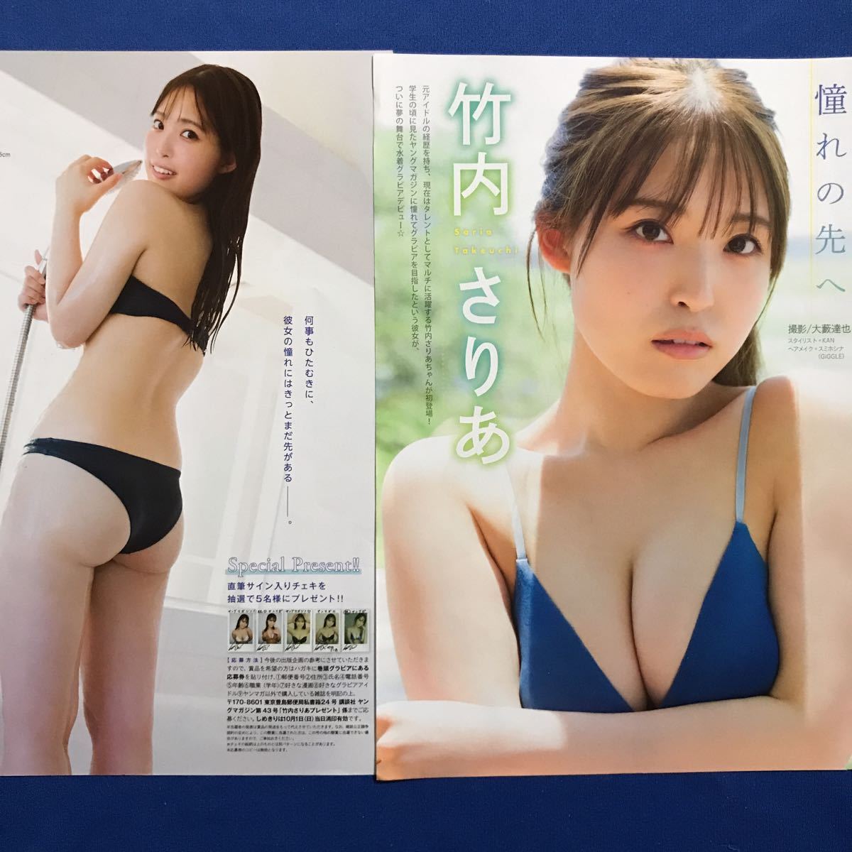 代購代標第一品牌-樂淘letao-ヤンマガ43号 グラビアプレゼント応募券とquoカード応募用紙各2枚