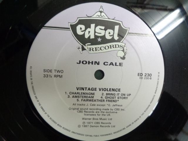 Yahoo!オークション - JOHN CALE/VINTAGE VIOLENCE LP