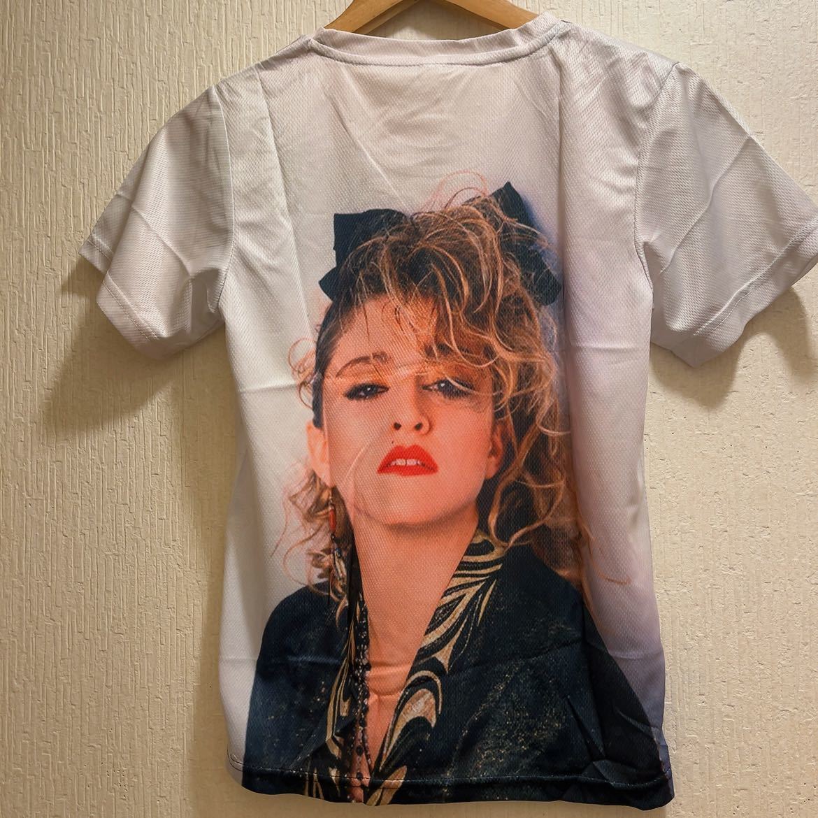 新品 ホワイト 80年代 Madonna マドンナ Tシャツ ユニセックス M 新品 ホワイト 80年代 Madonna マドンナ Tシャツ ユニセックス M