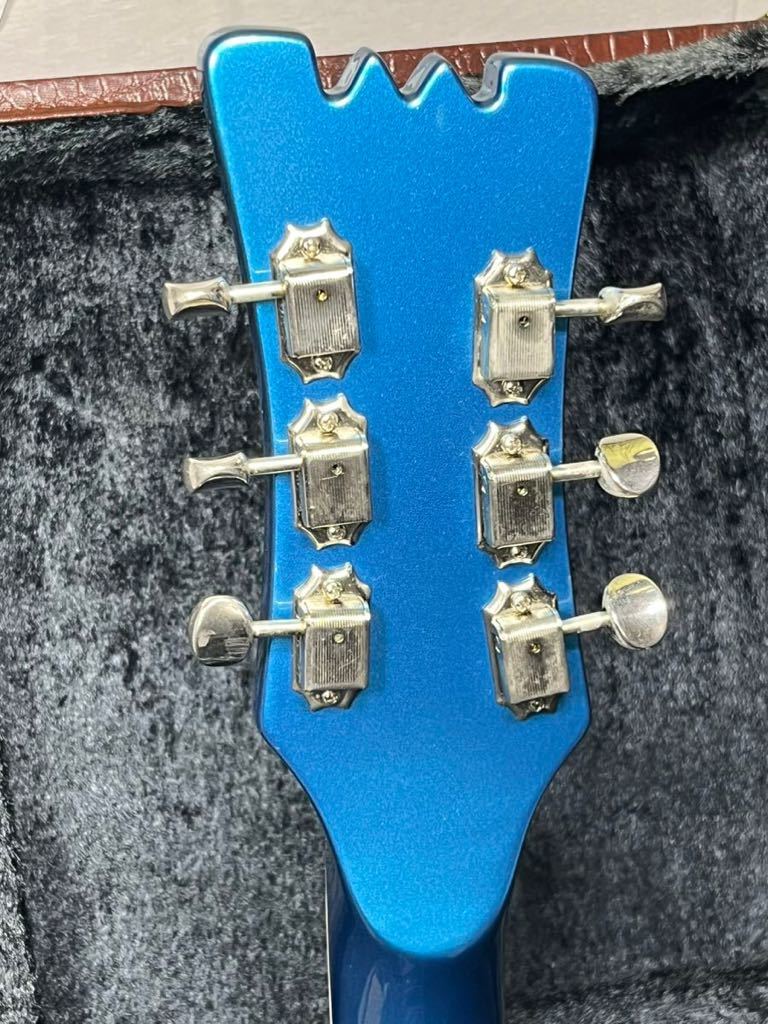 Yahoo!オークション - モズライトmosrite V63 カスタムタイプ ブルーメ...