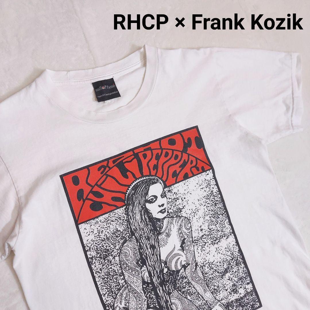 レッチリ Frank Kozik イラスト Tシャツ 白 ロック バンドT RHCP レッチリ Frank Kozik イラスト Tシャツ 白 ロック バンドT RHCP