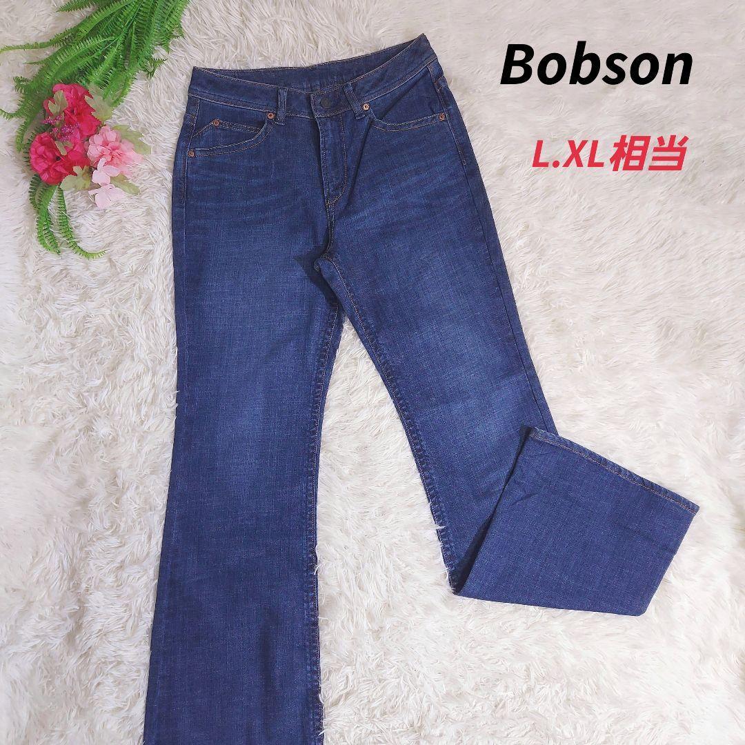 Yahoo!オークション - Bobson ブーツカット デニム パンツ 少しストレ...