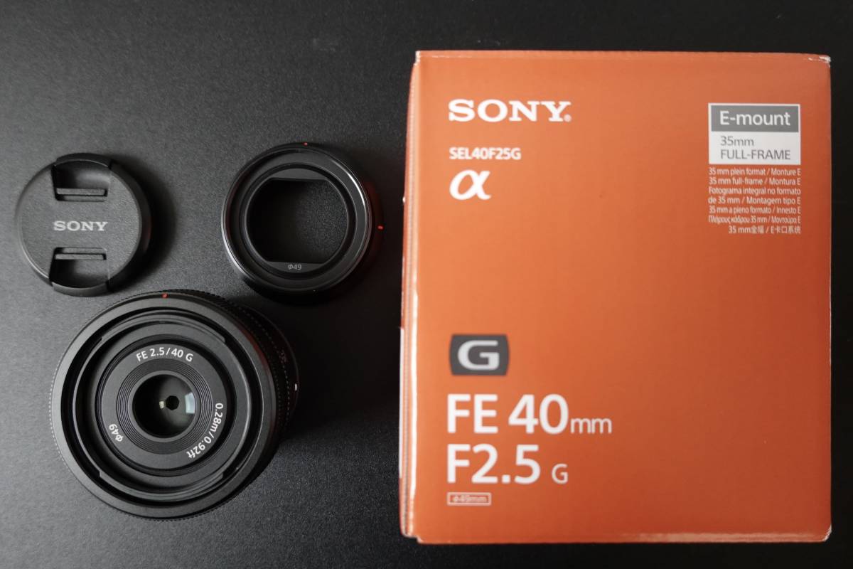 Yahoo!オークション - 【超美品】SONY FE 40mm F2.5 G SEL40F25G