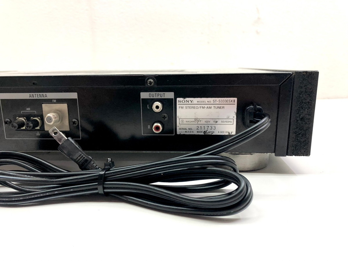 Yahoo!オークション - 18109-B08 SONY ST-S333ESXⅡ FM/AM チューナー...