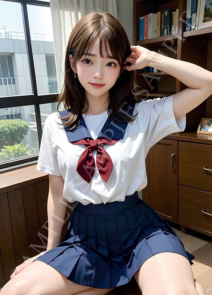 Yahooオークション 1円 イラストポスター 美女 美人 美少女 かわい