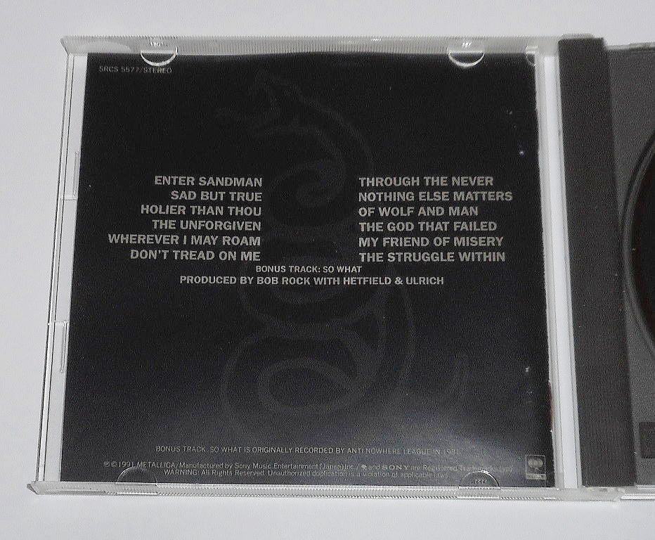 日本代購代標第一品牌【樂淘letao】－1991年発売盤 解説/歌詞/対訳付『Metallica+1＊通称 ブラック・アルバム』メタリカ★全米全英1位の大傑作★90年代を象徴する歴史的名盤