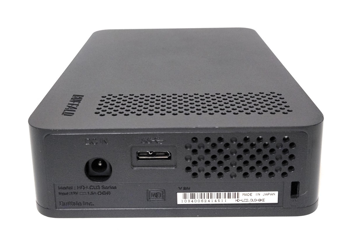 Yahoo!オークション - バッファロー BUFFALO 外付けHDD HD-LC2.0U3-BKE...