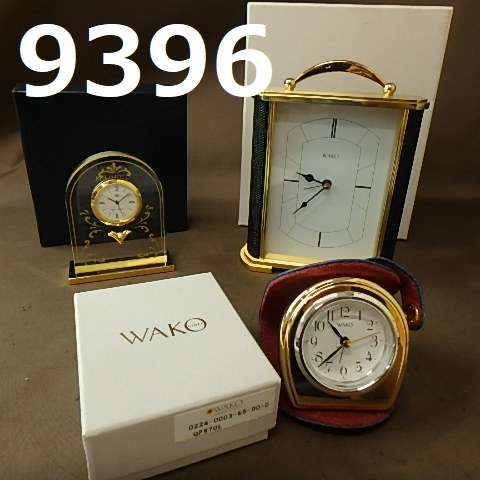 Yahoo!オークション - FK-9396 MIKIMOTO 銀座WAKO 置時計 3点 ほぼ未使...