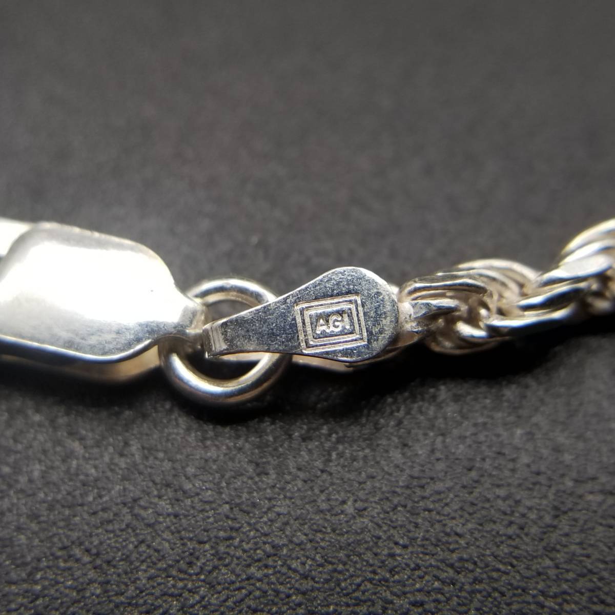 Yahoo!オークション - AGI イタリア ヴィンテージ ロープ チェーン 925...