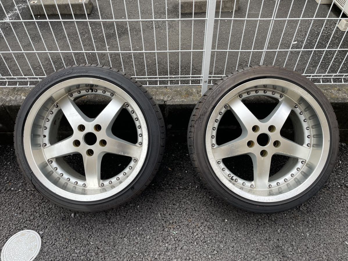 Yahoo!オークション - 18インチ 9.5j+38 PCD114.3 2本 メーカー不明 ド...