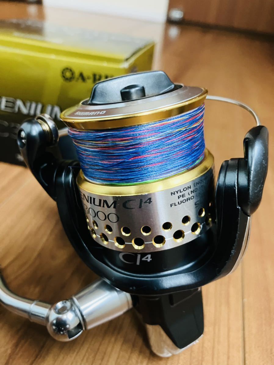 代購代標第一品牌－樂淘letao－シマノ レアニウムCl4+ C3000 箱、取説、ライン付 回転良好 SHIMANO RARENIUM CI4+ C3000シーバス、エギング、ライトジギング等に。