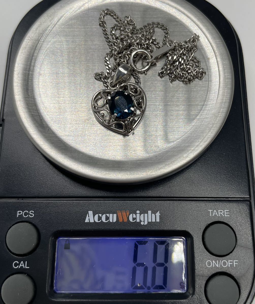 Yahoo!オークション - サファイア Pt850 トップPt850 サファイアネック...