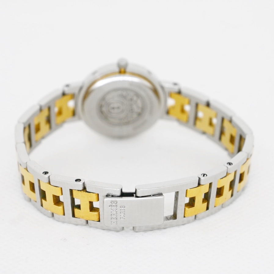 代購代標第一品牌－樂淘letao－1円〜 HERMES エルメス クリッパー CL4.220 クォーツ レディース メンズ 腕時計 中古 ギャラ