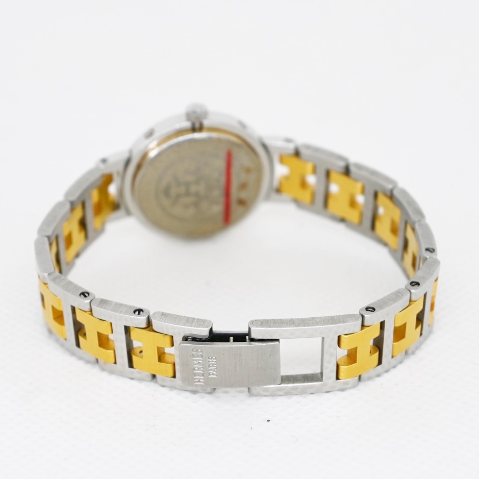 代購代標第一品牌－樂淘letao－1円〜 稼働 エルメス HERMES クリッパー CL4.220 クォーツ レディース メンズ 腕時計 中古